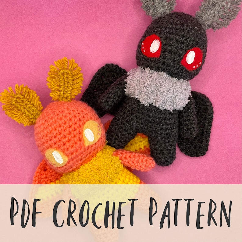 Crochet Mothman Pattern/pdf Mothman Crochet Pattern/mothman - Etsy