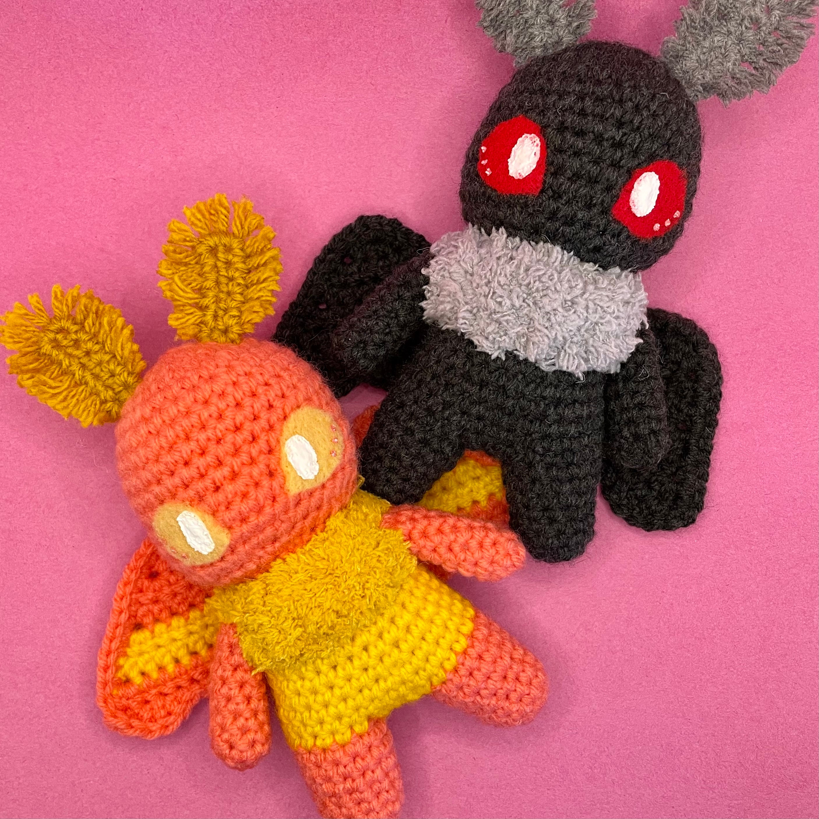 Crochet Mothman Pattern/pdf Mothman Crochet Pattern/mothman Plush ...