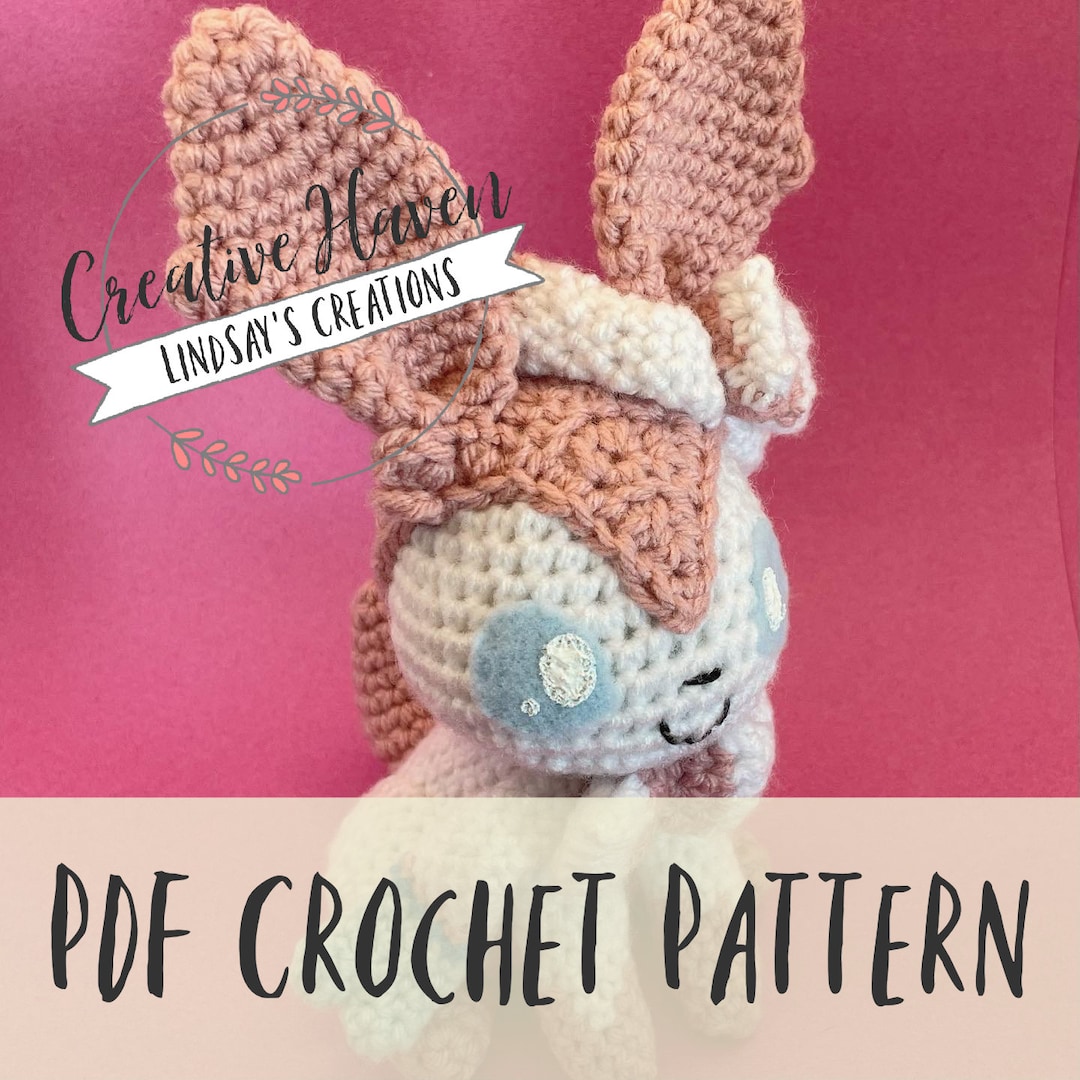 Sylveon PDF Crochet Pattern/crochet Sylveon Pattern/pink Ribbon ...