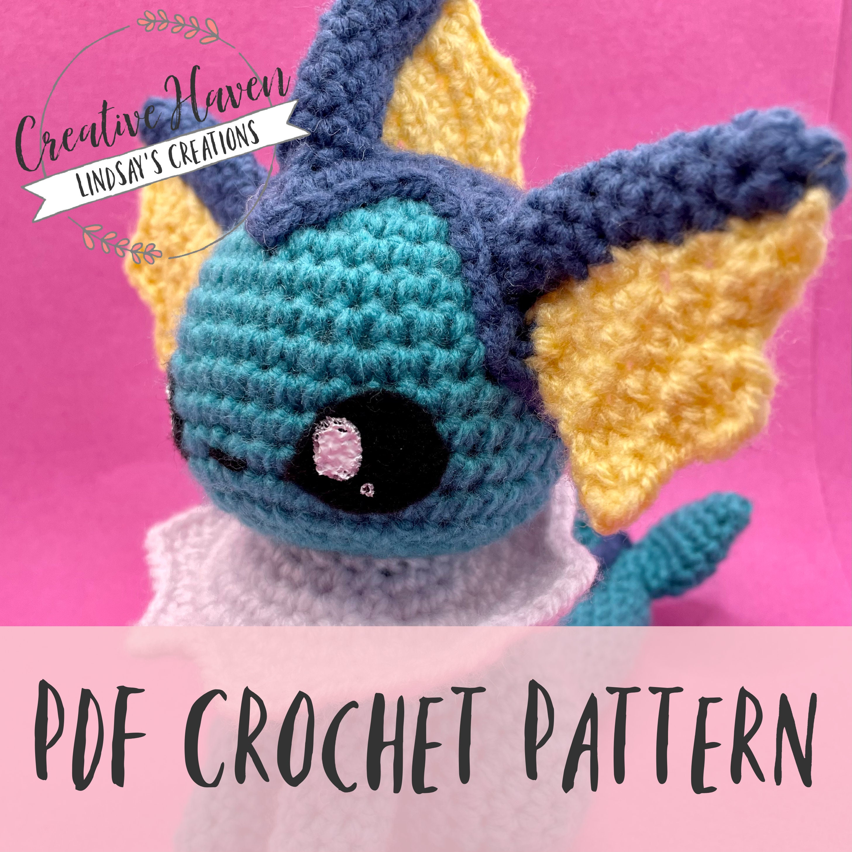 Vaporeon Plush Pattern