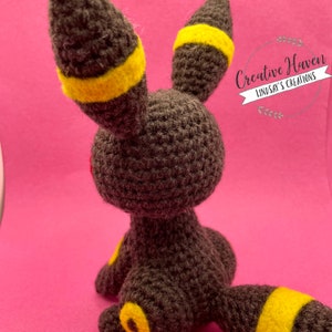 Crochet PDF Umbreon Pattern/pdf Dark Kitty Pattern/written and Photo ...
