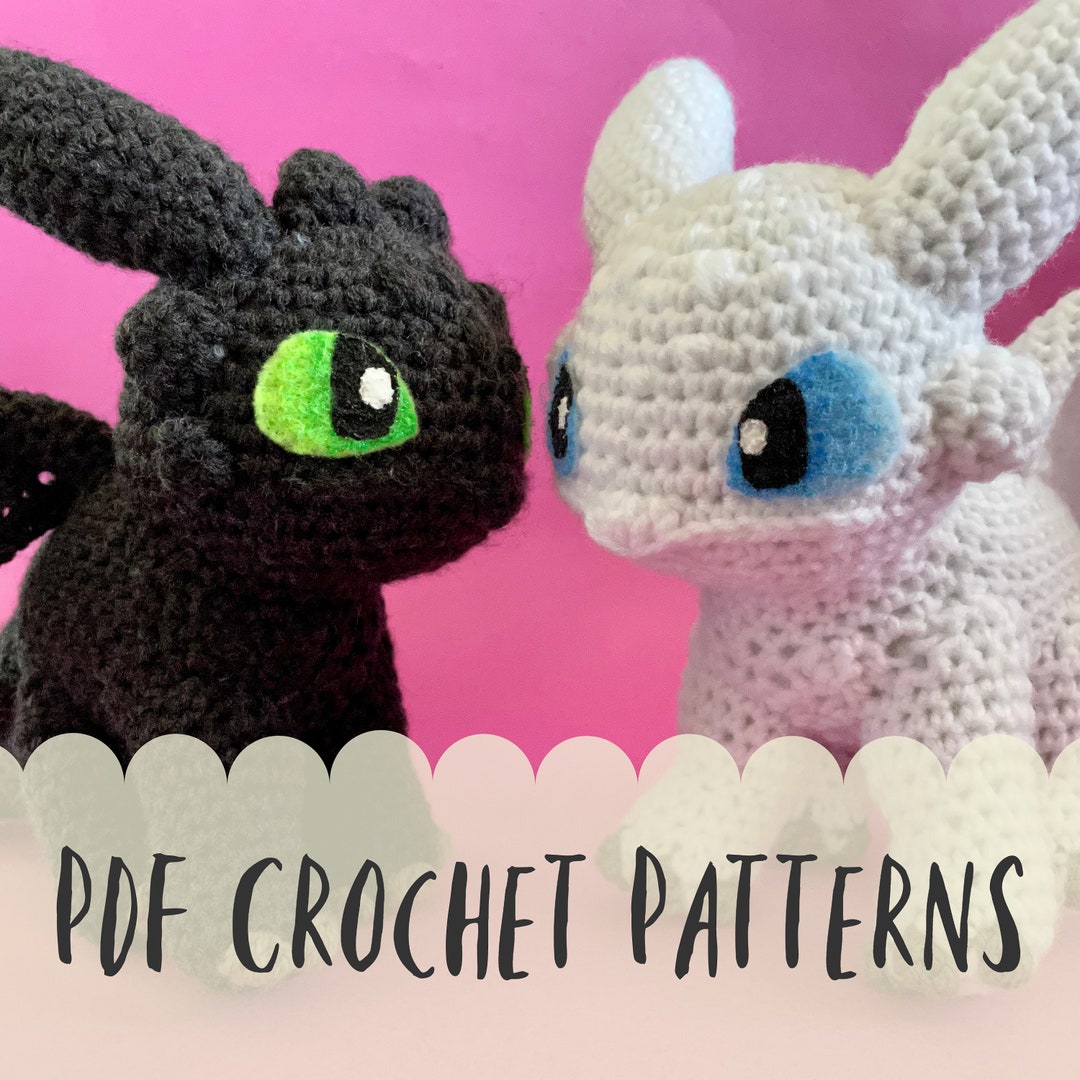 Crochet Night Fury Pattern/toothless Crochet Pattern/toothless and ...