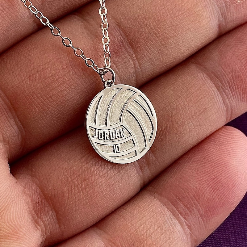 Volleyball Necklace - Etsy