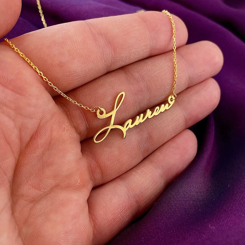 Name Necklace Personalized Name Necklace Custom Name - Etsy