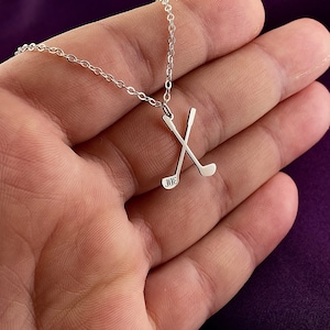 Personalized Golf Necklace, Golf Club Necklace, Golf Pendant, Golf Club ...
