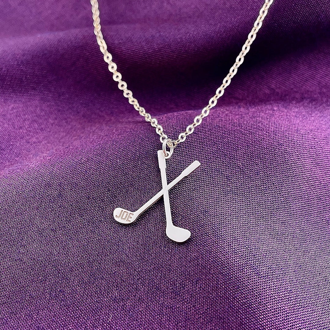 Personalized Golf Necklace, Golf Club Necklace, Golf Pendant, Golf Club ...