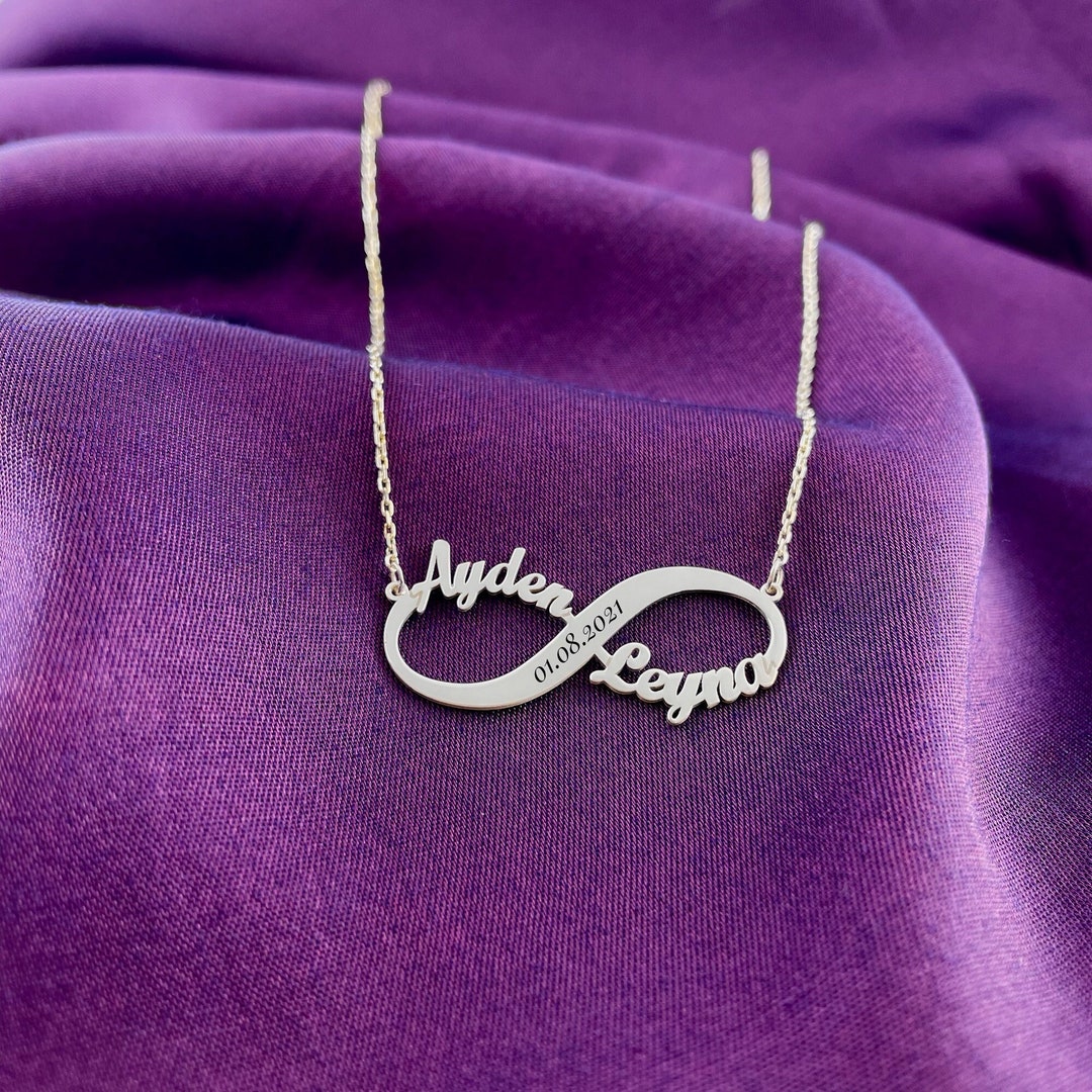 Infinity Name Necklace, Personalized Infinity Necklace, Personalized ...