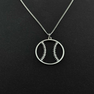 Baseball Ball Necklace, Personalized Sport Necklace, Gift for Coach ...