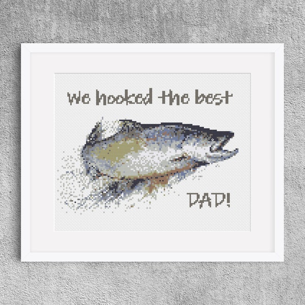 Fishing Cross Stitch - Etsy