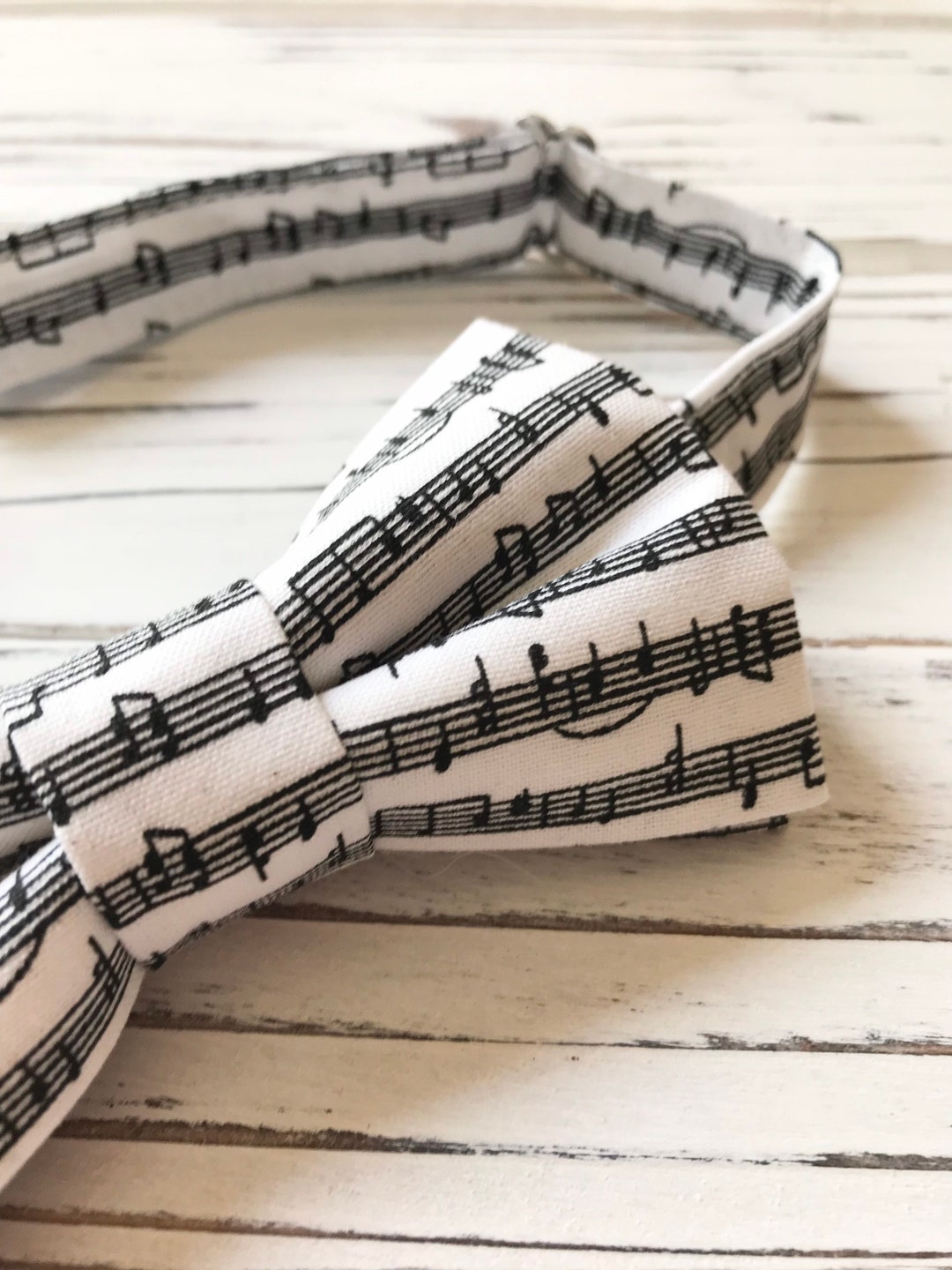 Music Notes Bow Tie - Etsy