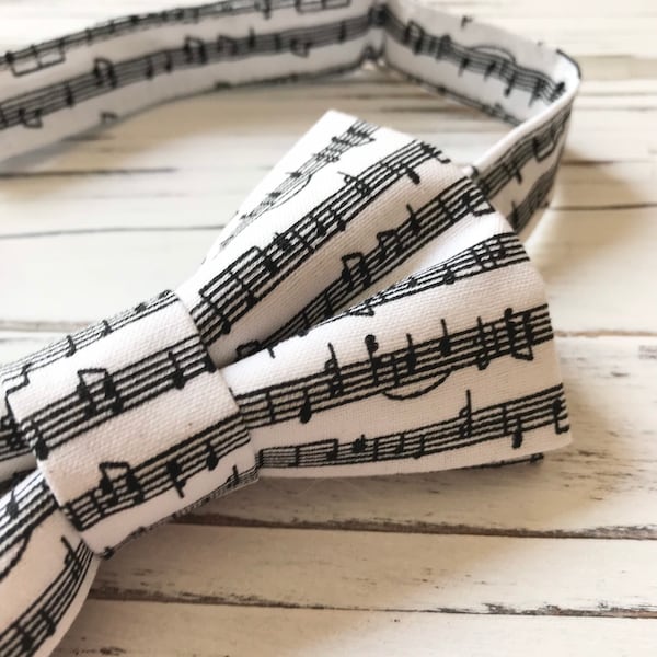 Music Notes Bow Tie - Etsy