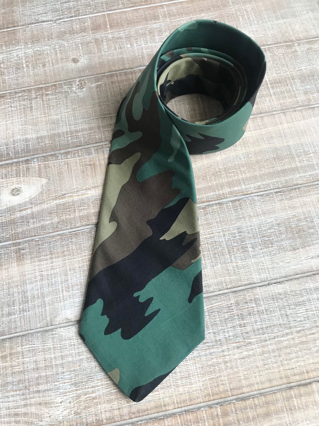 Camouflage Necktie, Military Necktie, Camo Necktie, Custom Order ...
