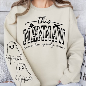 This Mammaw Loves Her Spooky Crew SVG, PNG Files, Mammaw Halloween Svg ...