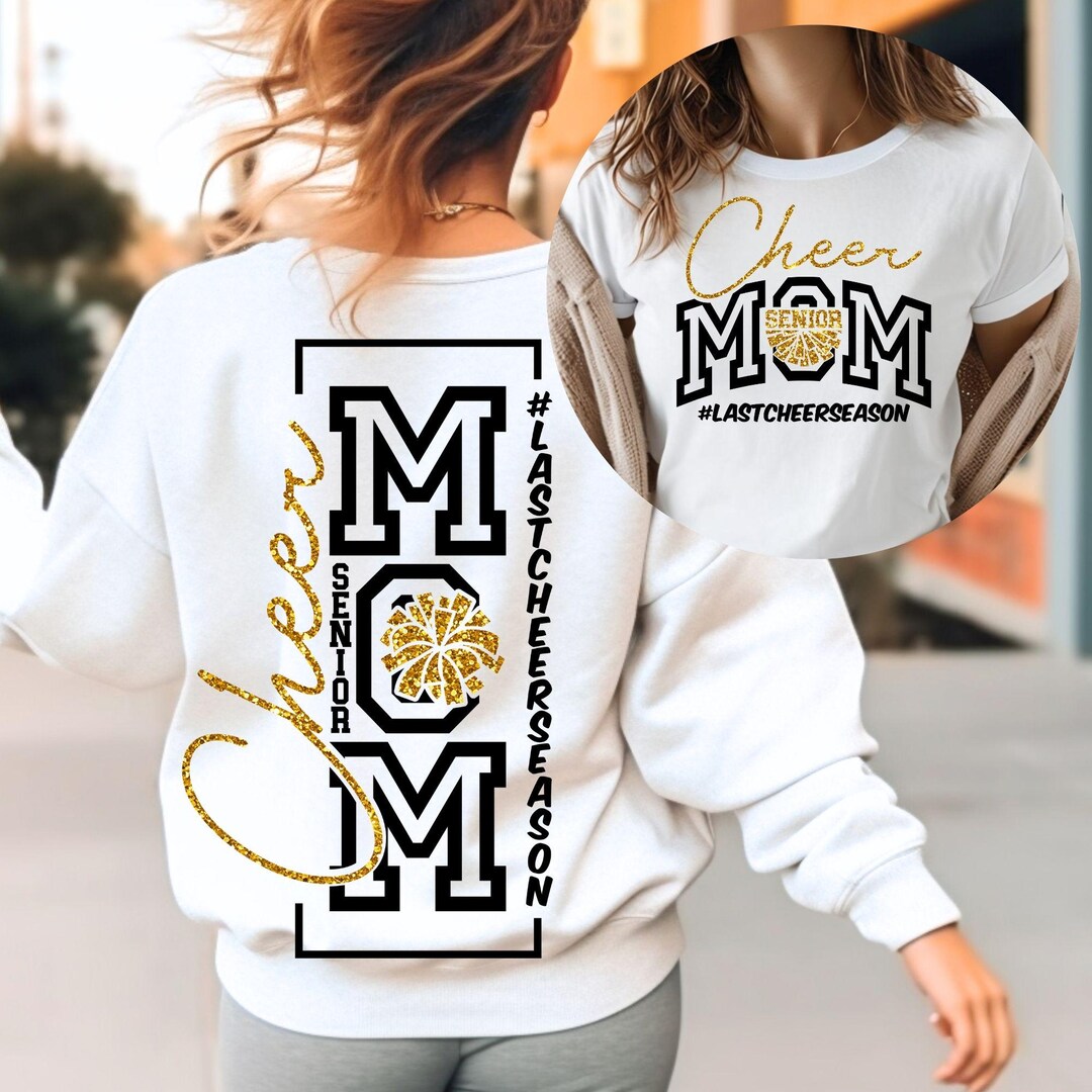 Senior Cheer Mom SVG PNG Files, Senior Cheer Mom Shirt Svg, Cheer Mom ...