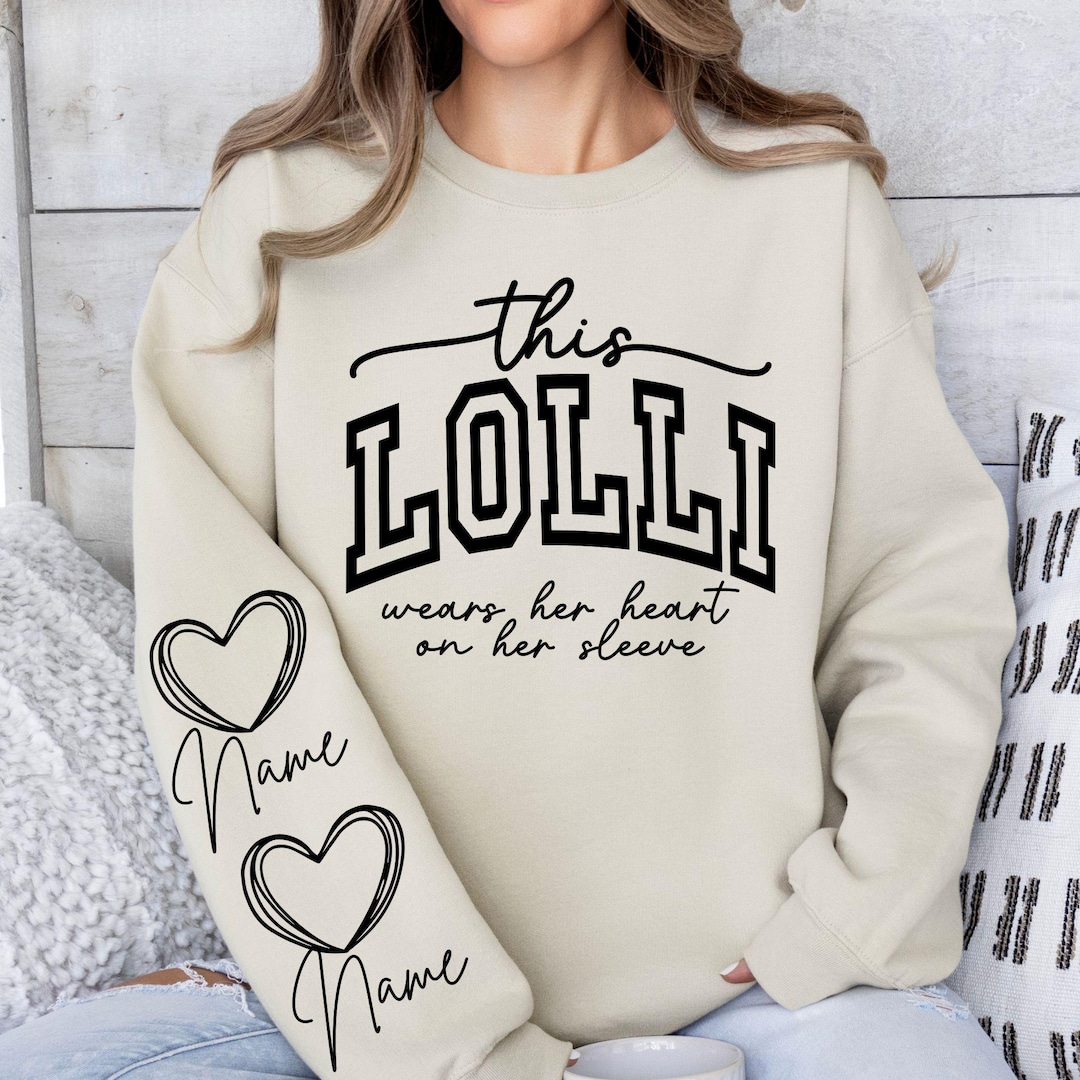 This Lolli Wears Her Heart on Her Sleeve SVG, PNG Files, Lolli Shirt ...