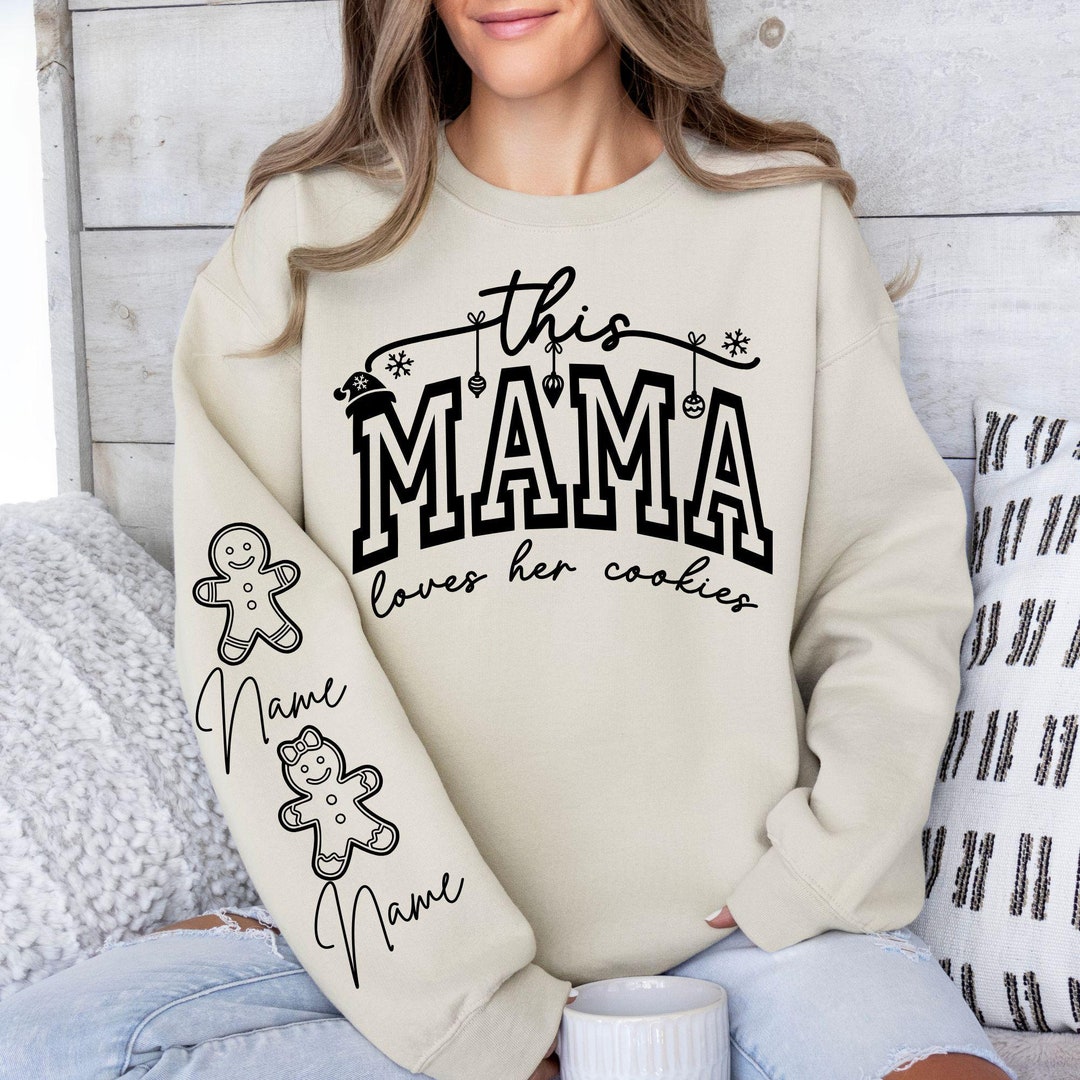 This Mama Loves Her Cookies SVG, PNG Files, Christmas Sweater SVG ...