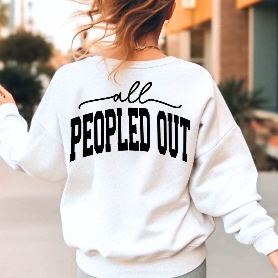 All Peopled Out SVG, PNG Files, Nope Not Today Svg, Mom Life Svg, Funny ...