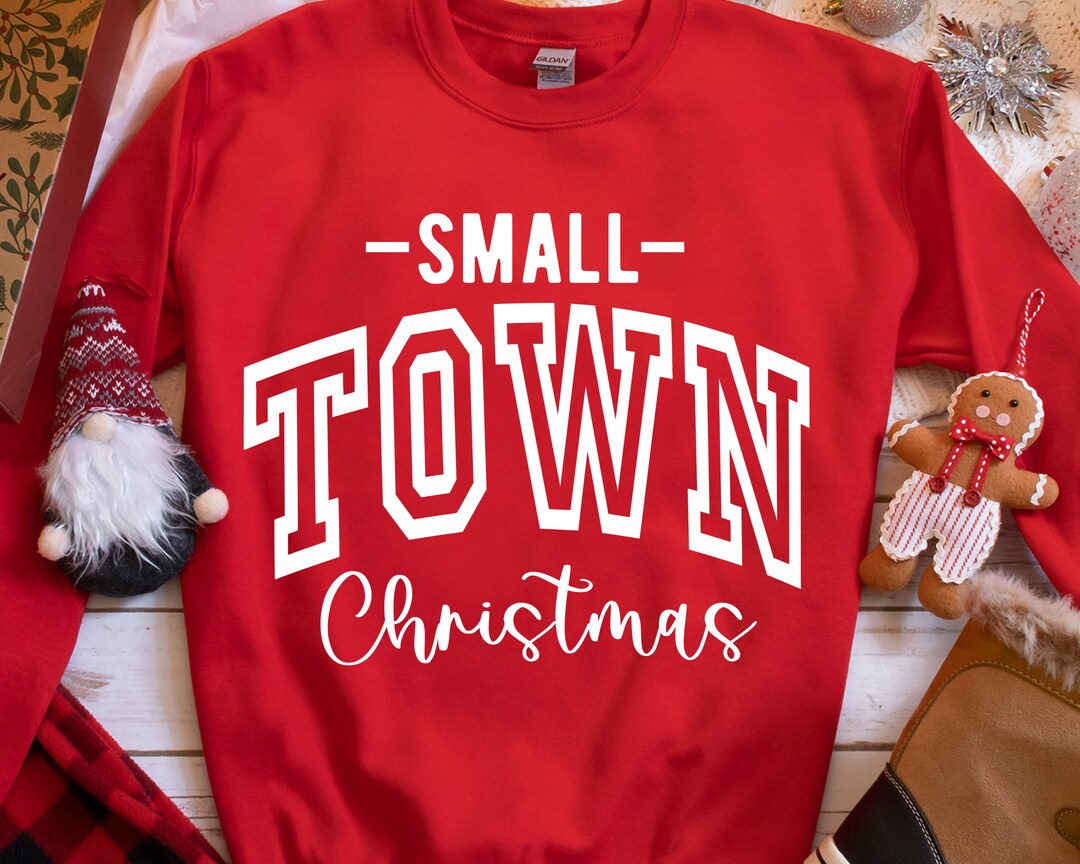 Small Town Christmas SVG PNG DXF Files Small Town Svg - Etsy