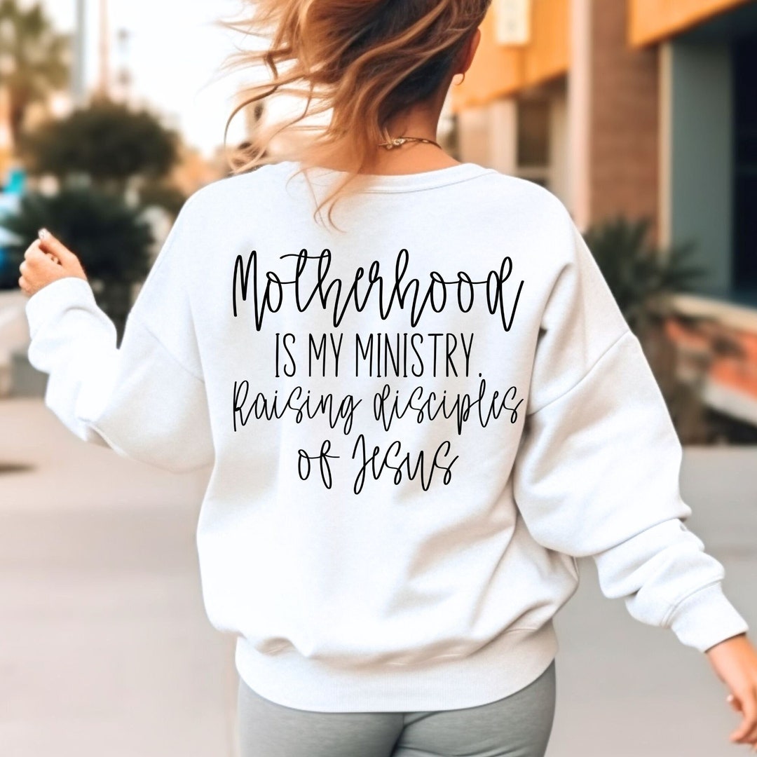 Motherhood is My Ministry SVG, PNG Files, Christian Mom Svg, Faith Svg ...