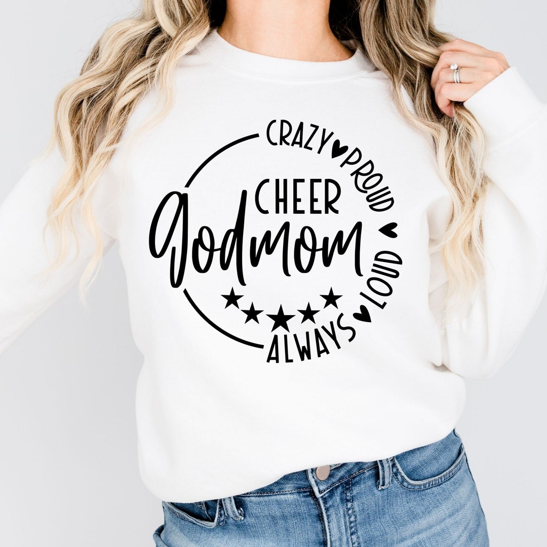 Cheer Godmom SVG PNG Files, Cheer Mom Shirt Svg, Godmother Svg ...