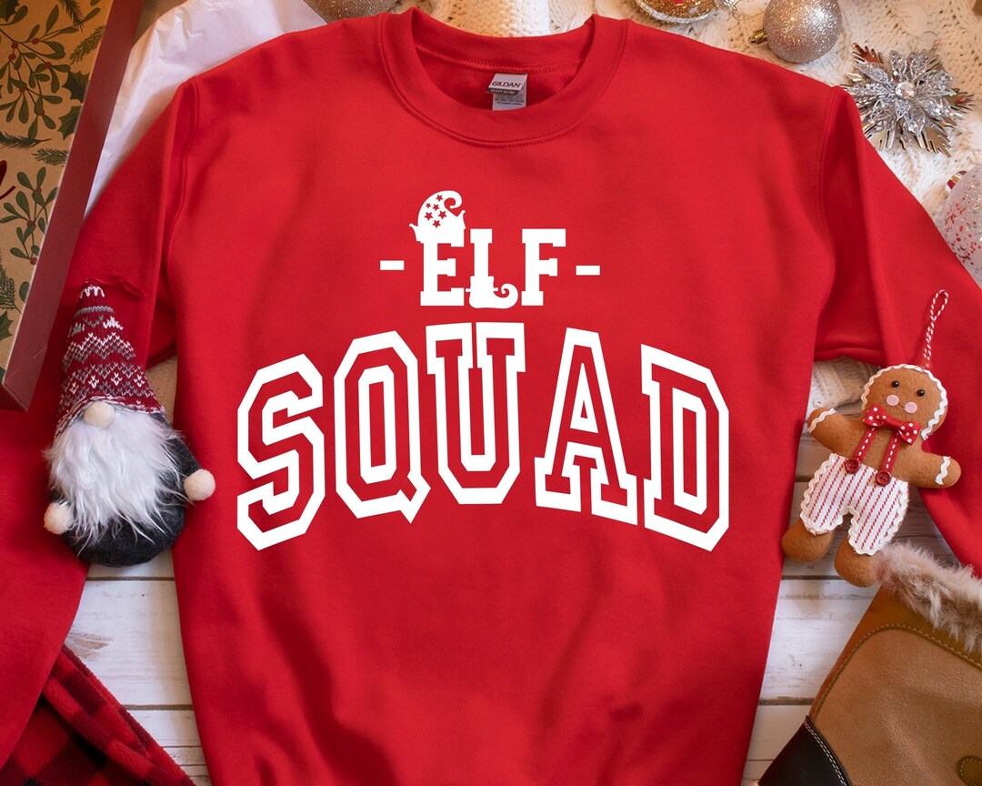 Elf Squad SVG, PNG, DXF Files, Family Christmas Svg, Christmas Squad ...