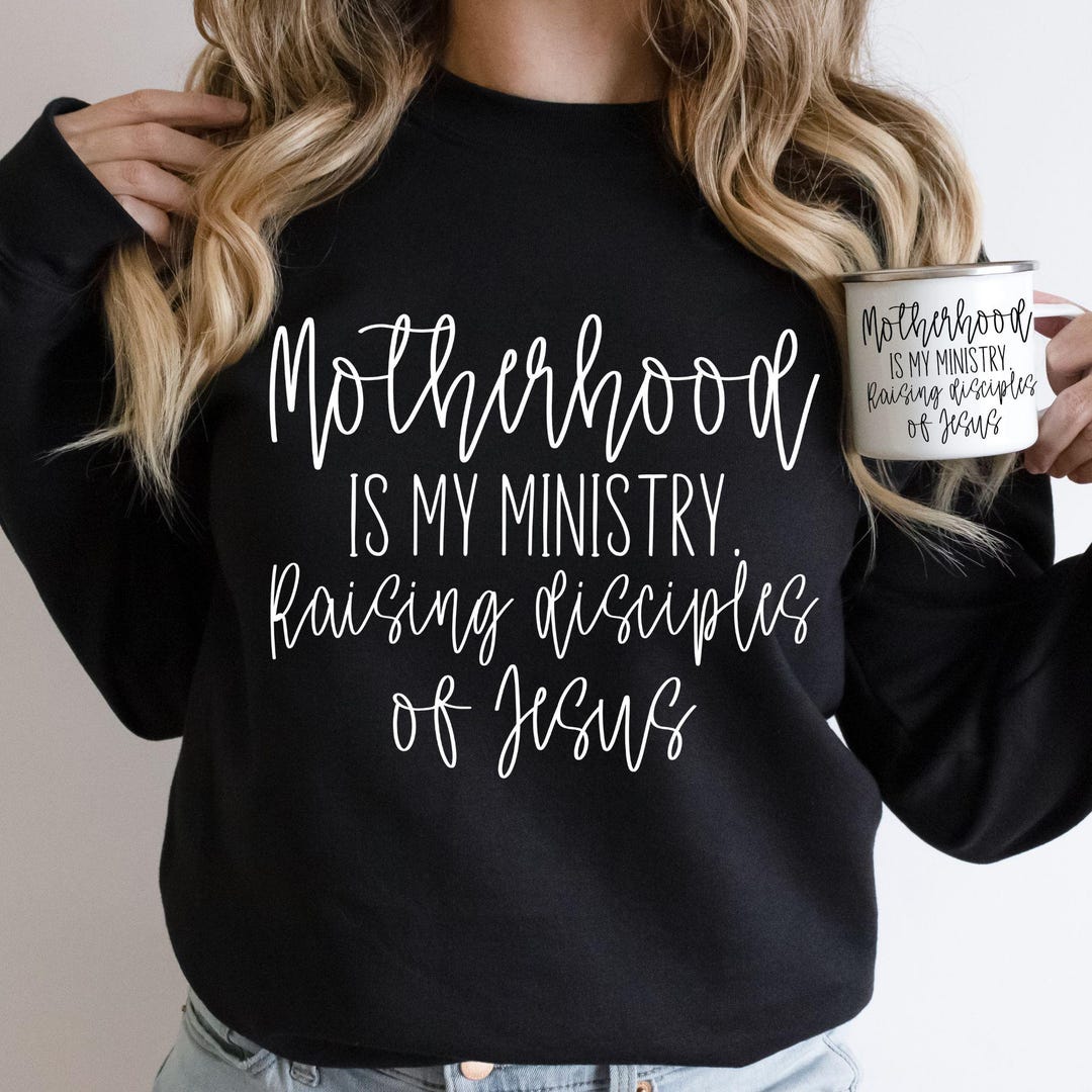 Motherhood is My Ministry SVG, PNG Files, Christian Mom Svg, Faith Svg ...