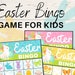 Easter Bingo Game for Kids Easter Basket Filler printable - Etsy