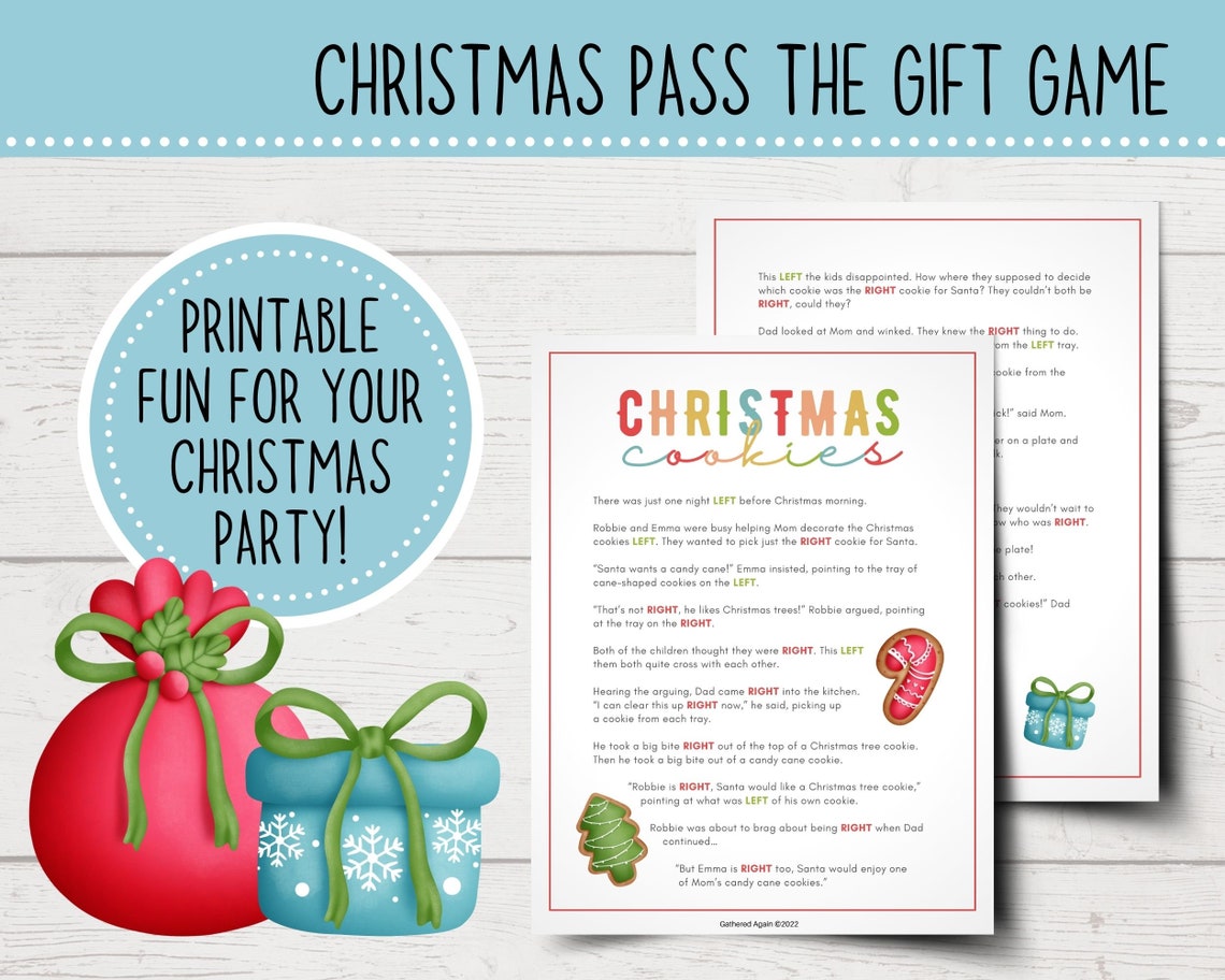 Christmas Left Right Story | Christmas Pass the Gift Game | Christmas ...