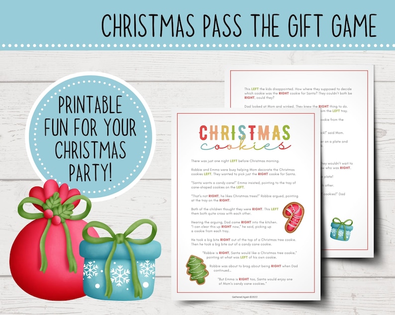 Christmas Left Right Story | Christmas Pass the Gift Game | Christmas ...