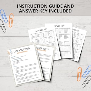 Office Edition Feud Game | Printable Office Family Feud-style Game ...