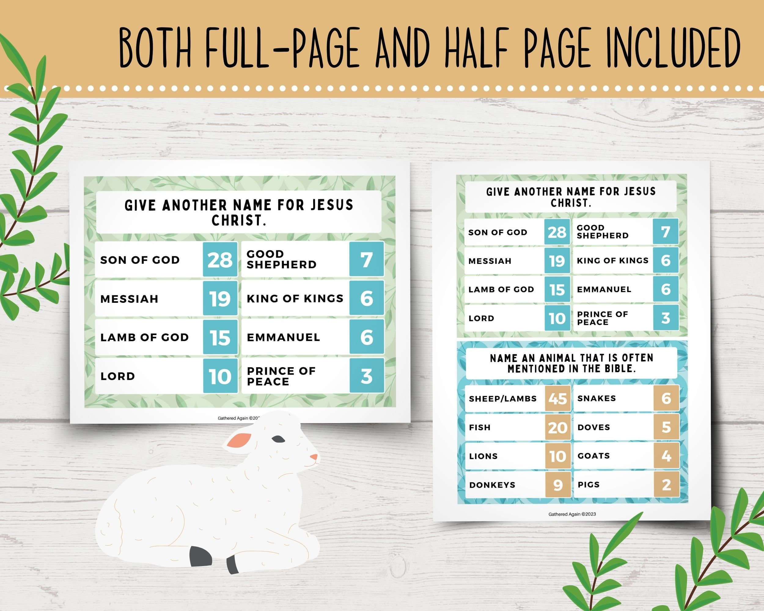 Christian Bible Feud Game Bible Family Feud-style Game Show - Etsy