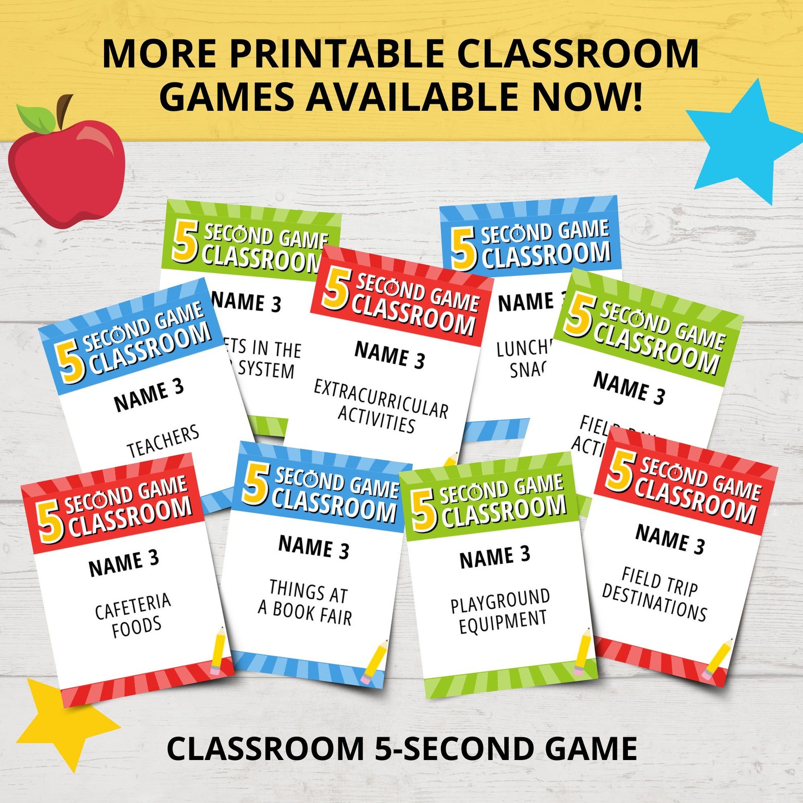 School Edition Feud Game | Classroom Family Feud-style Game | Party ...