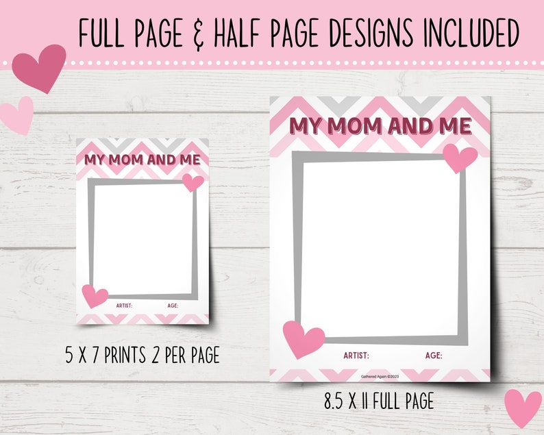 Printable My Mom and Me Drawing Page for Kids Mother's Day Gifts for ...