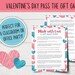 Made With Love Valentine's Day Left Right Game | Valentine Left Right ...