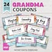 Printable Grandma Coupons | Printable Coupons for Grandma | Coupon Book ...