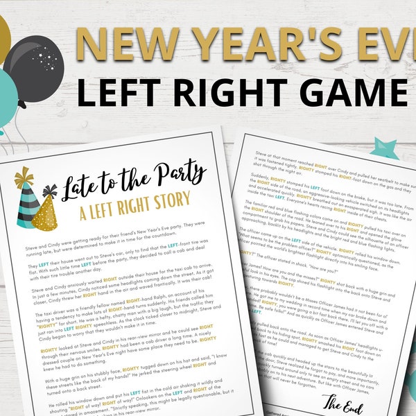 Nye Left Right - Etsy UK