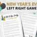 New Year's Left Right Game | Printable New Year's Eve Left Right Story ...