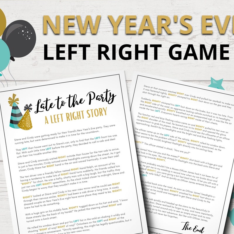 Nye Left Right - Etsy UK