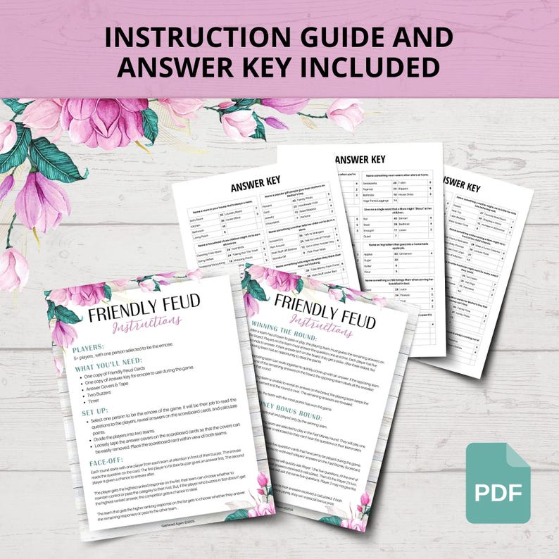 Mom-edition Friendly Feud Game | Mother's Day Family Feud Style Game ...