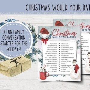 Christmas Would You Rather Game | Christmas Party Games | Christmas ...