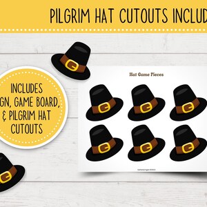 Printable Pin the Hat on the Turkey Party Game | Printable Thanksgiving ...