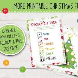 Roll A Snowman Dice Game | Christmas Dice Game | Draw a Snowman Dice ...