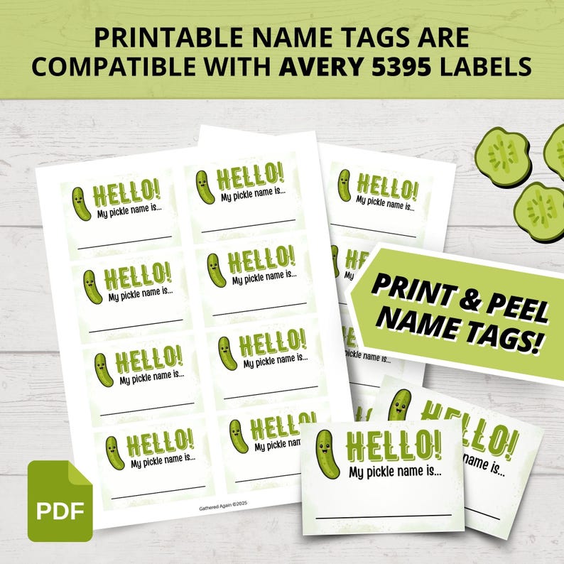 What's Your Pickle Name? | Printable Pickle Name Game | Funny Pickle ...