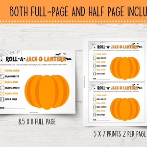 Roll-a-jack-o-lantern Dice Game | Halloween Dice Game | Roll-a-pumpkin ...