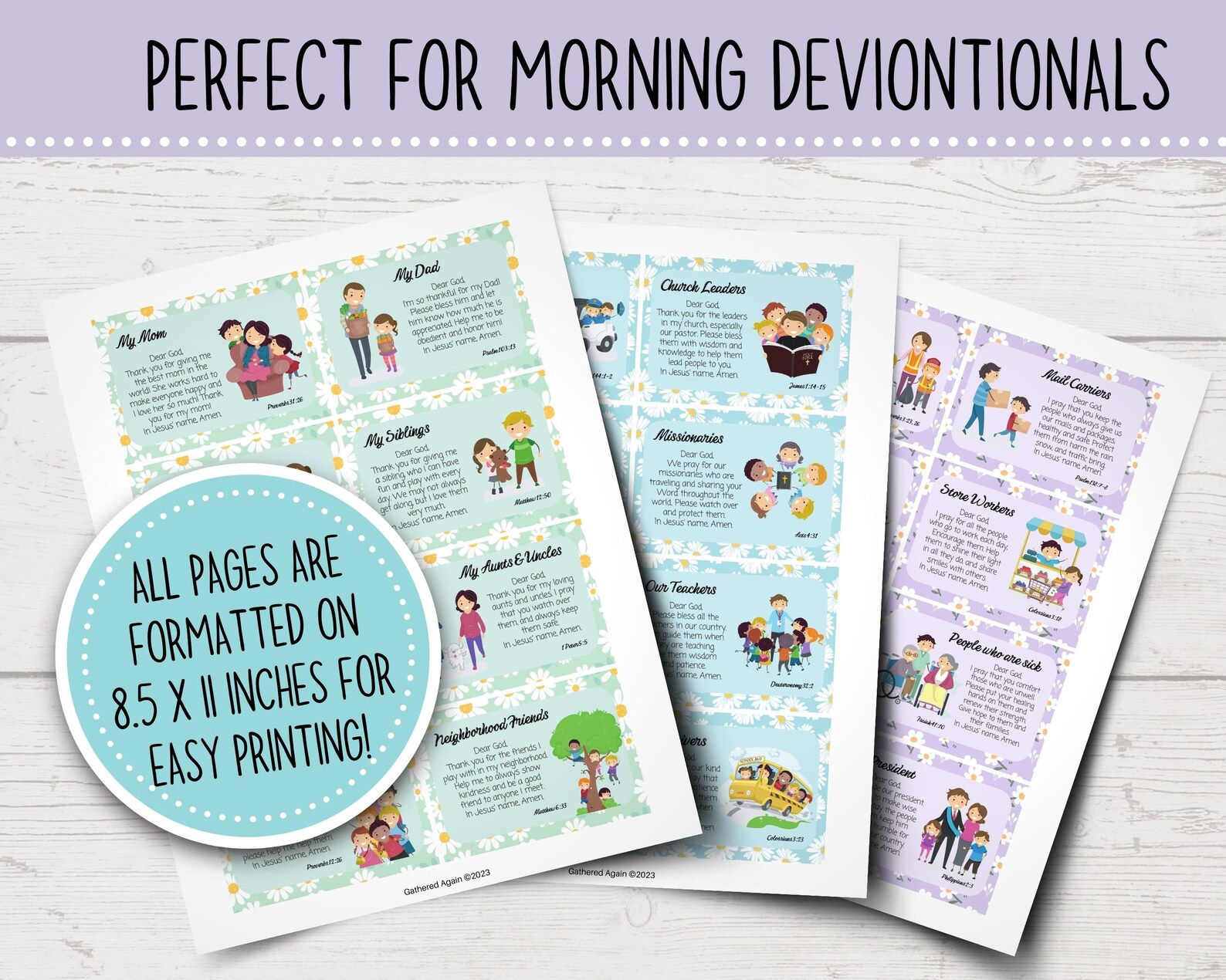 Pocket Prayer Cards for Kids - Prayers for Others | Printable Prayers ...