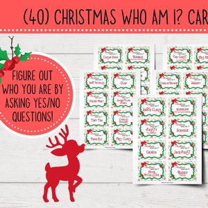 Funny Christmas "who Am I?" Game | Christmas Party Games | Virtual ...