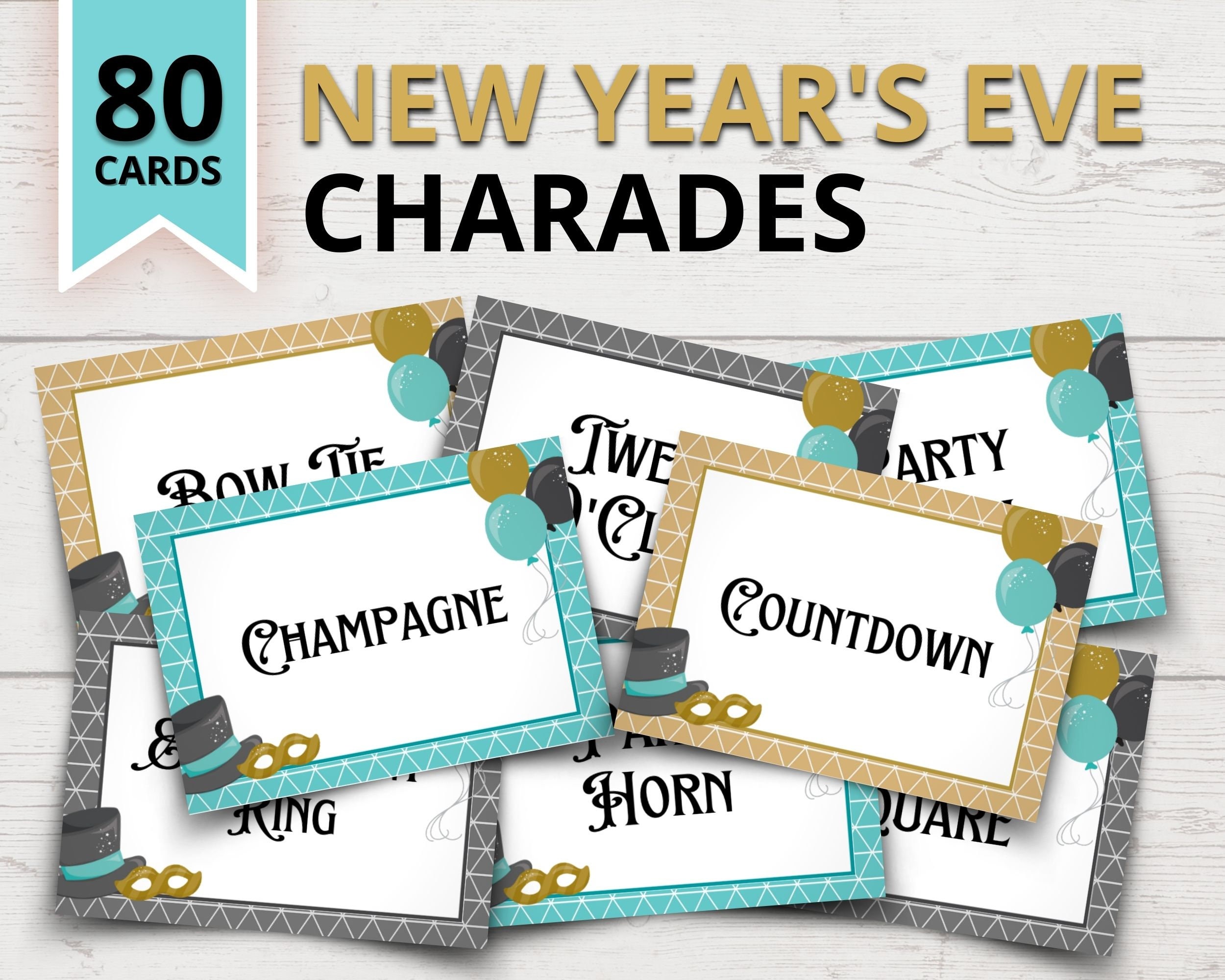 New Year's Eve Charades Game | New Year's Eve Charades Word List | New ...