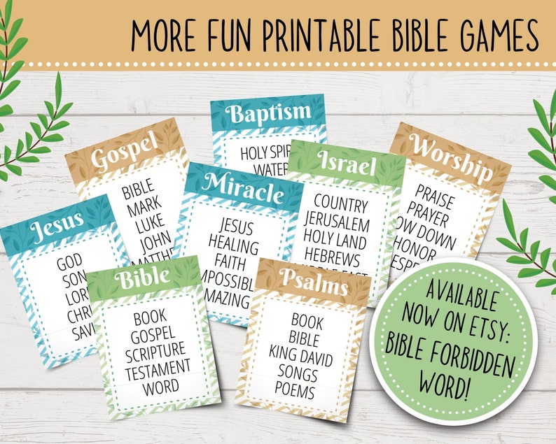 Christian Bible Picture It Game | Bible Pictionary-inspired Game ...