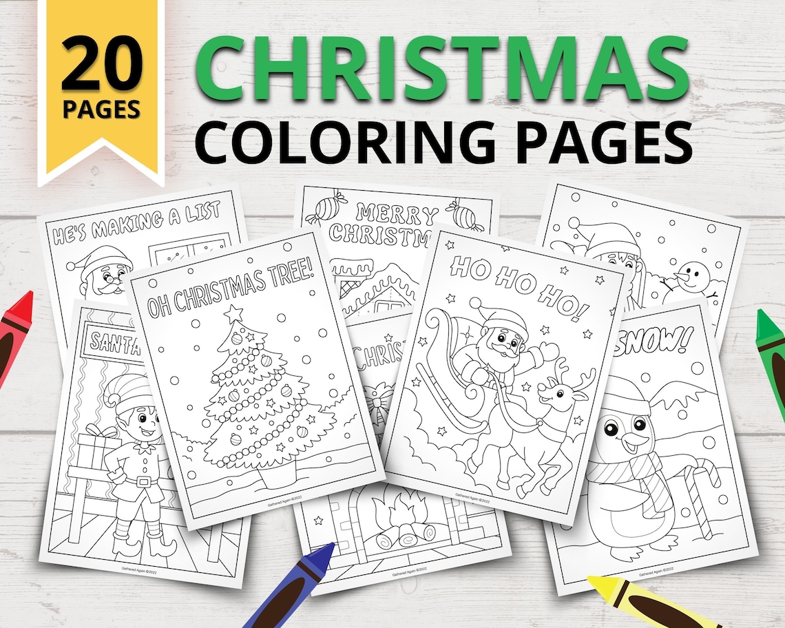 Printable Christmas Coloring Pages for Kids | Christmas Coloring Book ...