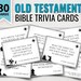 Old Testament Bible Trivia Cards Bible Trivia Questions - Etsy